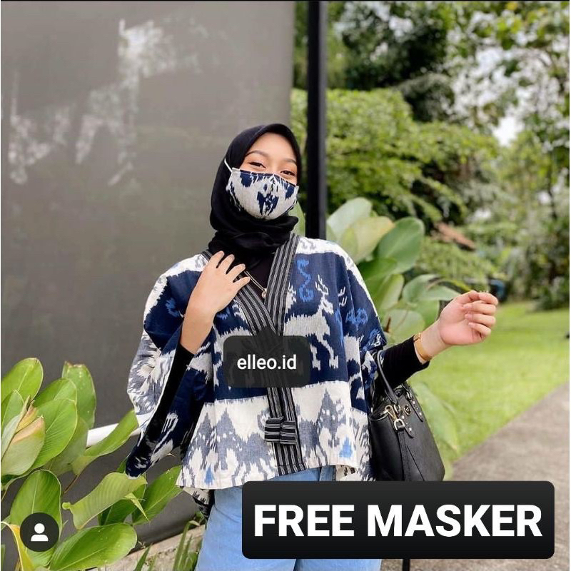 Jual outer blazer batwing batik tenun nusantara 5 motif | Shopee Indonesia