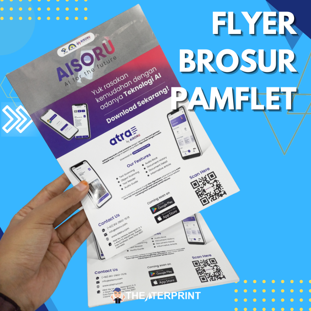 Jual CETAK BROSUR PAMFLET FLYER MURAH A5 BAHAN ARTPAPER 150GSM CEPAT ...