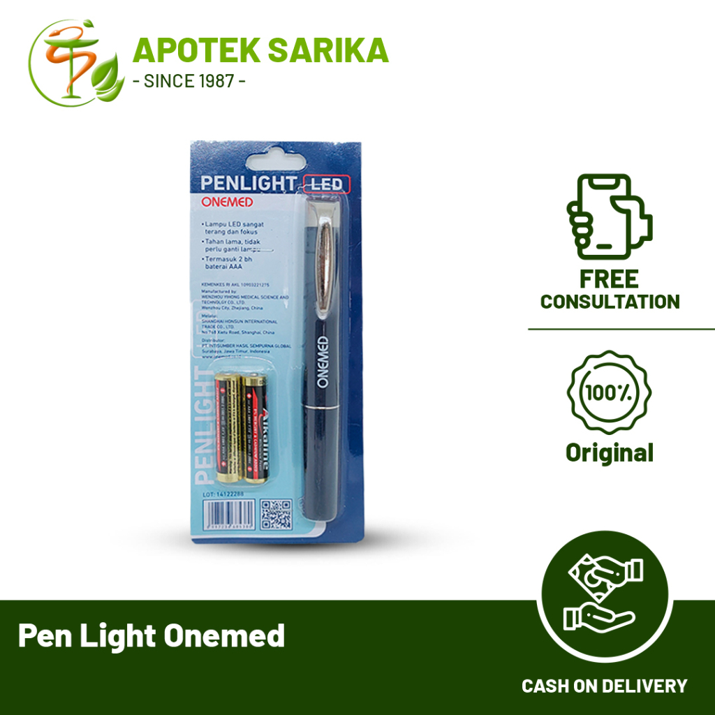Jual Onemed Penlight LED ( Senter Periksa Telinga, Mulut ) | Shopee ...