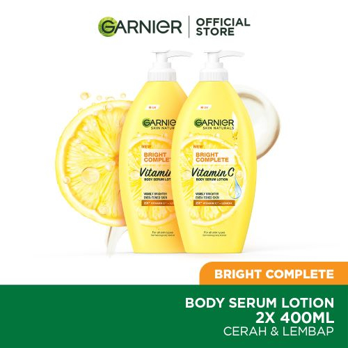 Jual Garnier Bright Complete Brightening Serum Milk UV Body Lotion Skin ...