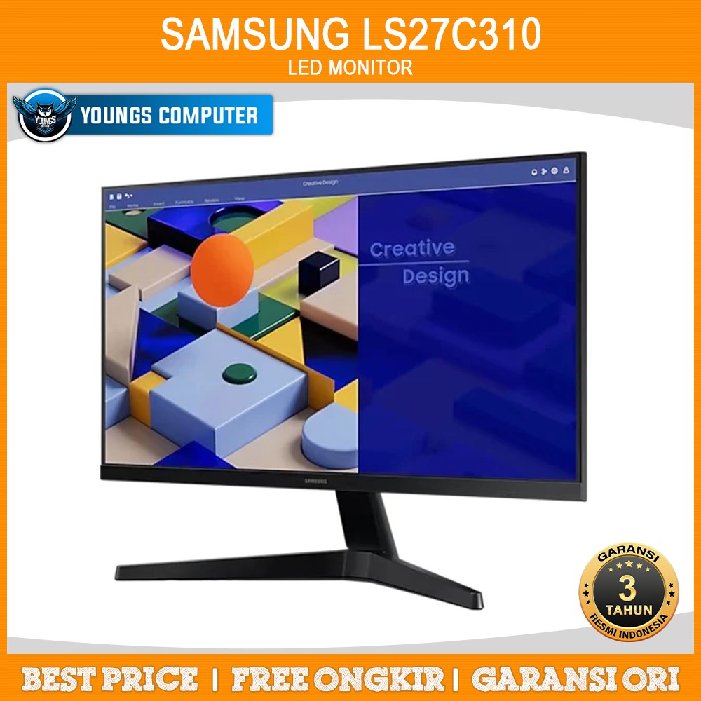 Jual LED Monitor SAMSUNG 27" S31C LS27C310 27" IPS 75Hz FHD Bezel-Less S27C310 | Shopee Indonesia