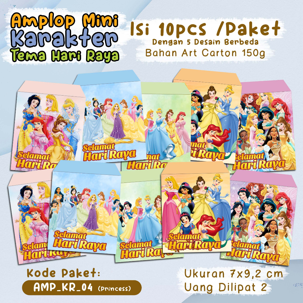 Jual Paket Amplop Mini [ISI 10 PCS] - Paket Amplop Mini Karakter Tema ...