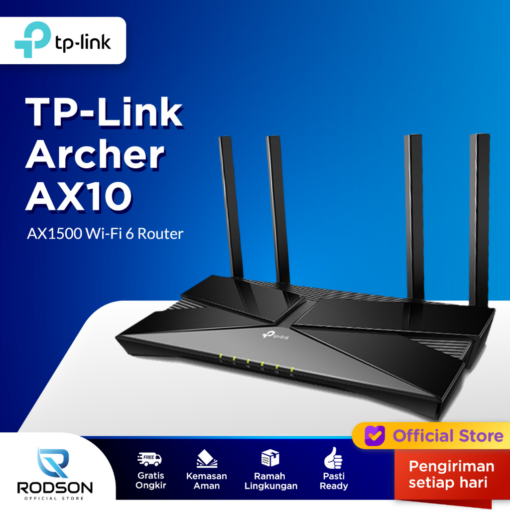Jual TP Link Archer AX10 AX1500 Wifi 6 Router Dual Band TPLink | Shopee ...
