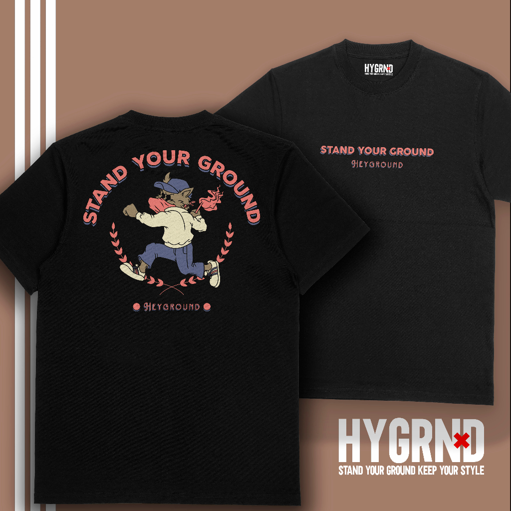 Jual Heyground Casual " Stand Your Ground" - Kaos Football Culture/Kaos ...