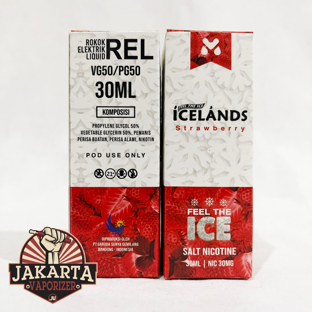 Jual [SALT] ICELANDS STRAWBERRY ICELAND SALTNIC 30ML 30MG BY MOVE JUICE ...