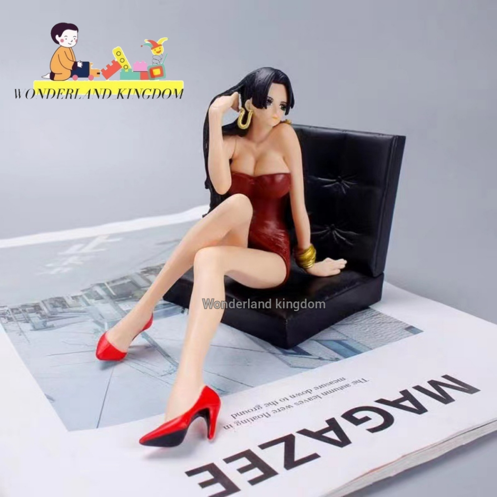 Jual Figure Boa Hancock One Piece Grandline Journey Duduk 20cm Action