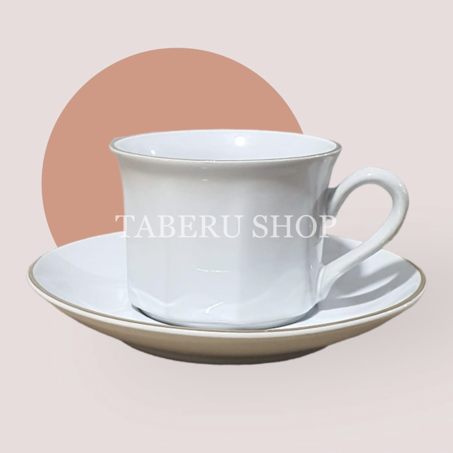 Jual Cangkir Set / Tea Set List Emas Segi 8 Lucky (6 Set) | Shopee ...