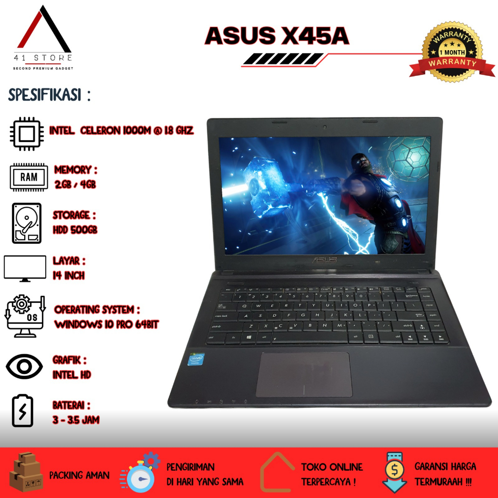 Jual LAPTOP ASUS X45A | Shopee Indonesia