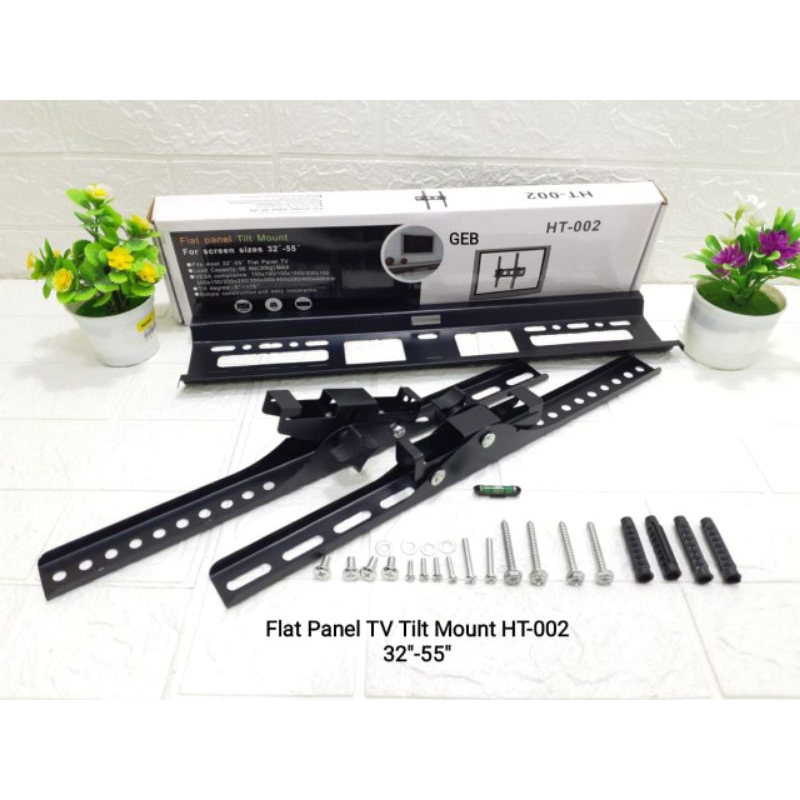 Jual bracket tv ht002 32 inch sampai 55 inch breket tv dinding tembok ...
