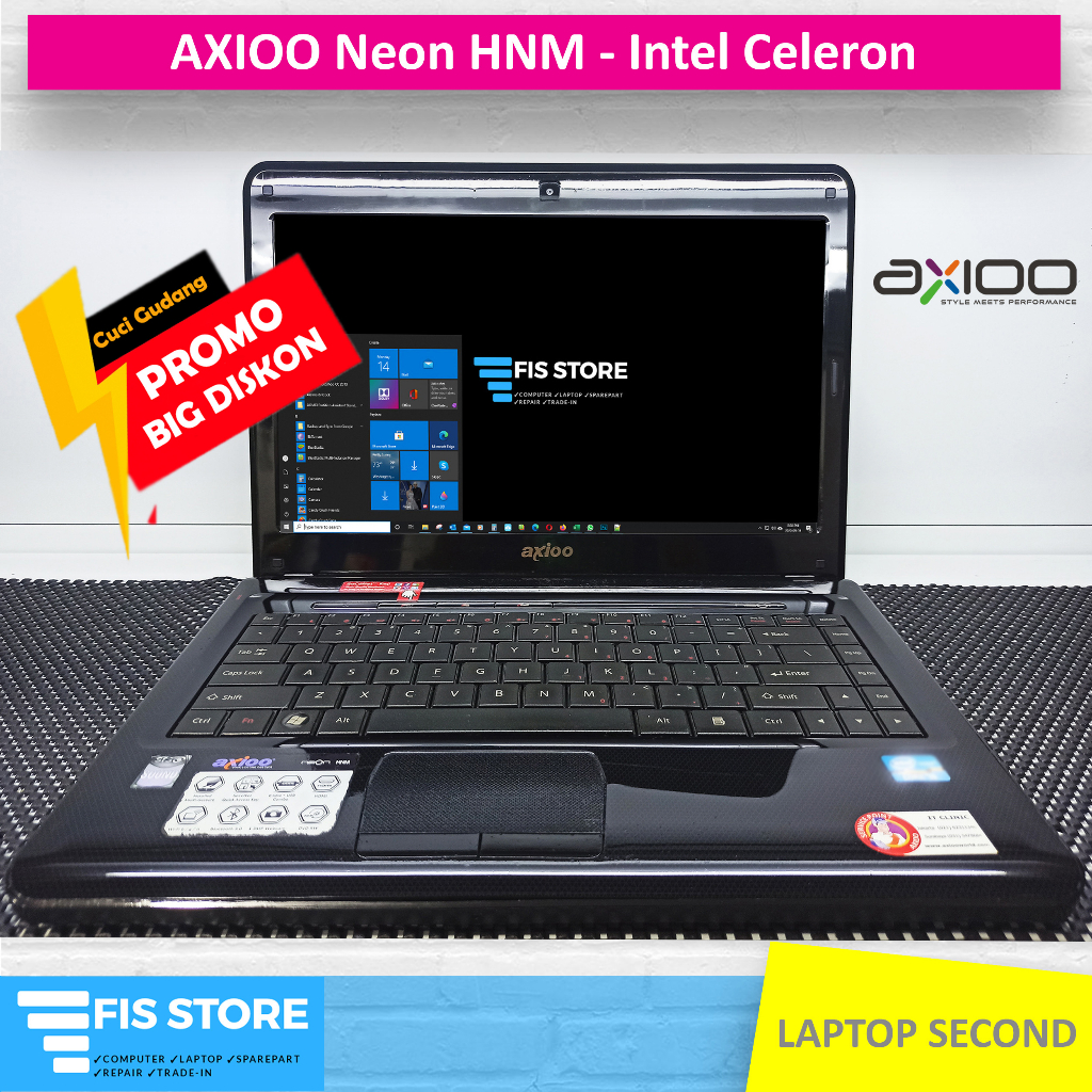 Jual AXIOO NEON HNM/Intel Celeron/VGA Intel HD/14"/WebCam/ZOOM/Windows ...