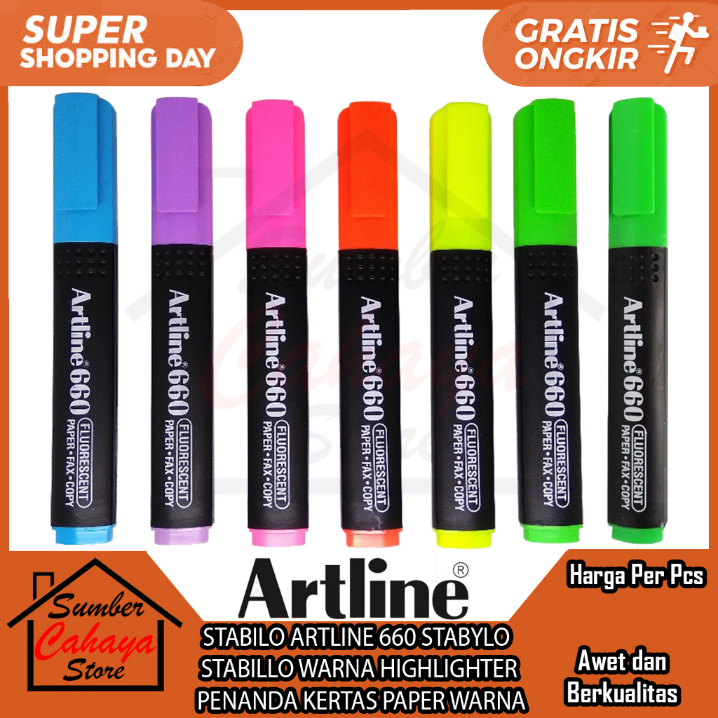 Jual STABILO ARTLINE 660 STABYLO HIJAU IJO IJAU HIGHLIGHT HIGHLIGHTER ...