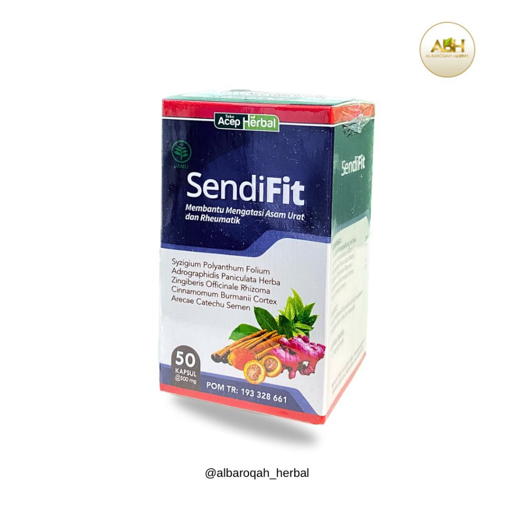Jual SENDIFIT HERBAL MAMPU MENGATASI ASAM URAT DAN RHEUMATIK (50 KAPSUL ...
