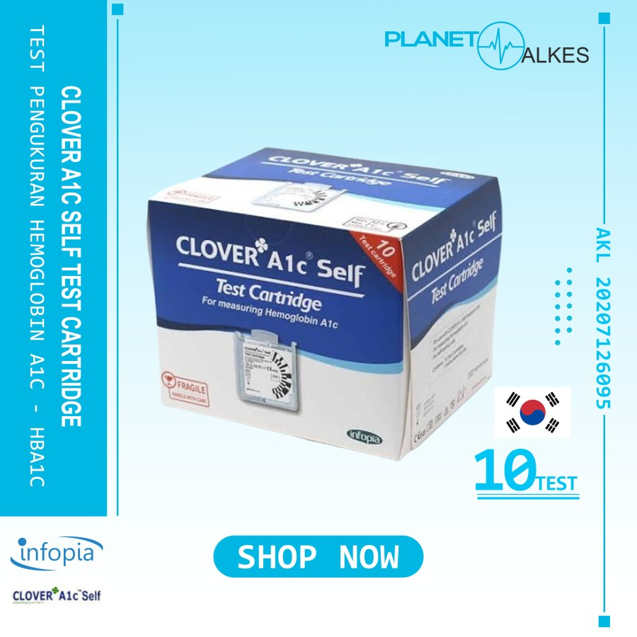 Jual Clover Reagen HbA1c / CLOVER A1c Tescatridge Hba1c isi 10 Test ED ...