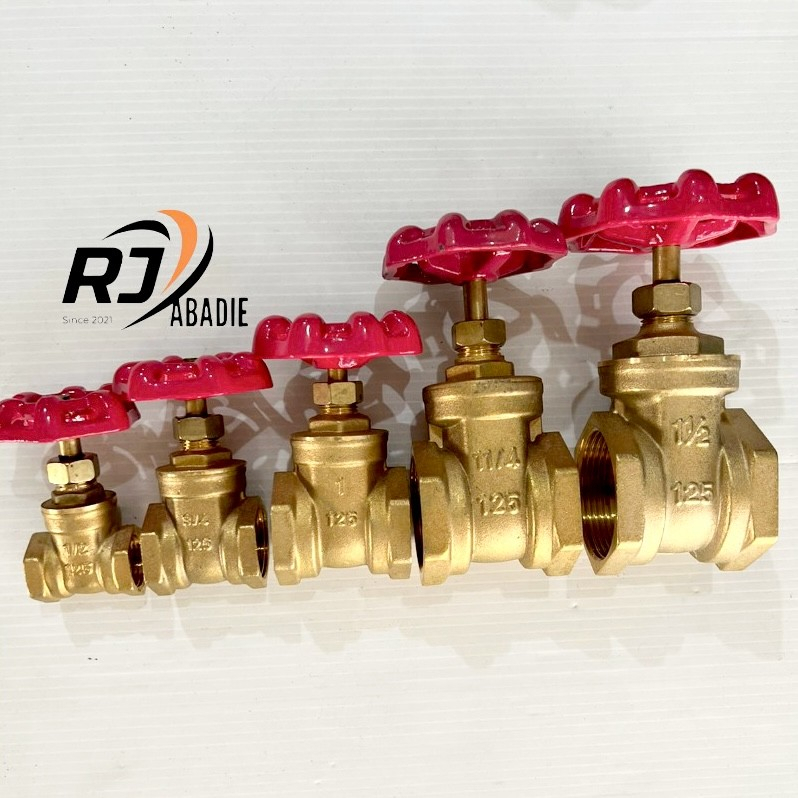 Jual Gate Valve Stop Kran Keran Kuningan Asli Tebal Kizz Kite Kitz China 1 Inch | Shopee Indonesia