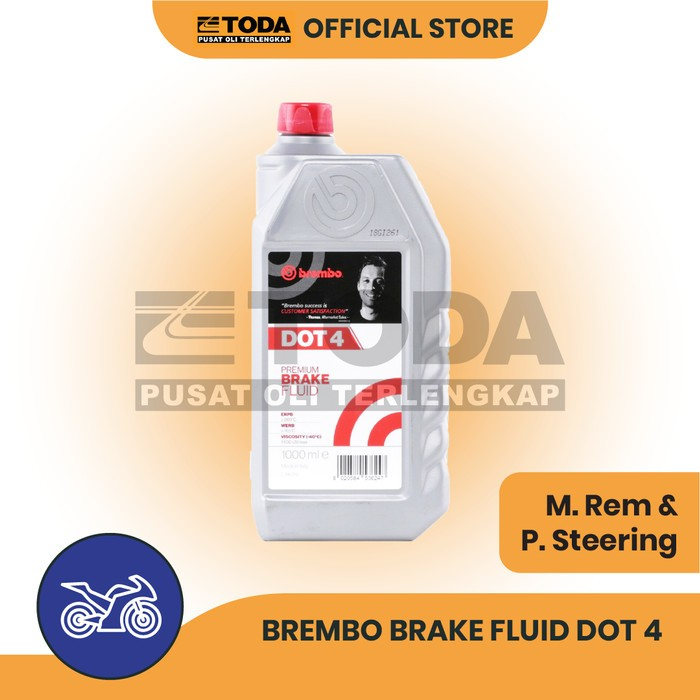 Jual Minyak Rem Brembo Brake Fluid DOT 4 1L Original Pelumas Rem ...
