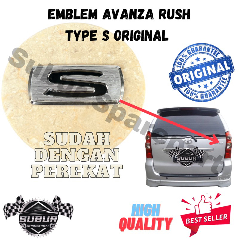 Jual Emblem Avanza Rush Type S Original | Shopee Indonesia