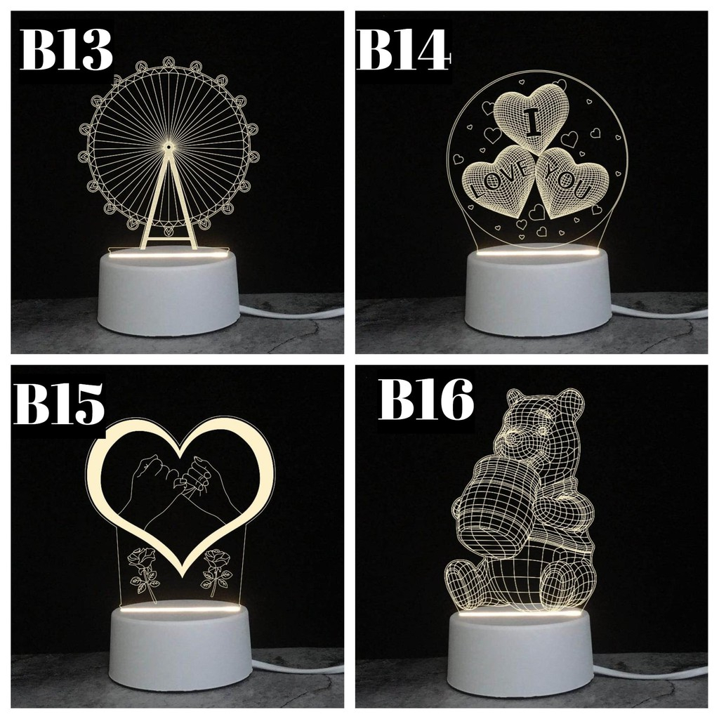 Jual LAMPU TIDUR HIAS LED 3D / LAMPU HIAS DIMENSI / LAMPU DEKORASI ...