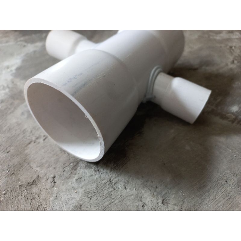 Jual Cross Tee Pipa PVC Tee Cross reducer 4 arah Way 3 inch x 3/4 inch ...