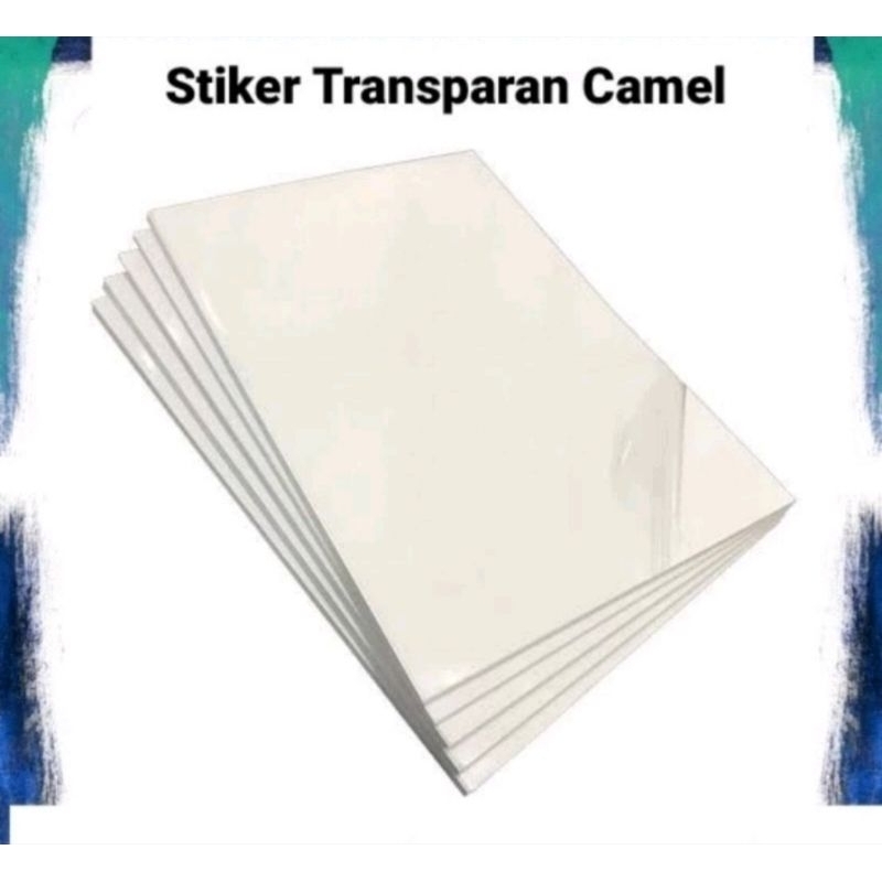Jual Sticker Transparan Camel F4 / Folio (10 lembar) | Shopee Indonesia