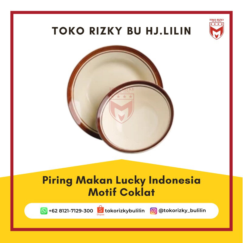 Jual Piring Makan / Piring Makan Coklat / Piring Keramik / Piring Lucky ... Jual Piring Makan / Piring Makan Coklat / Piring Keramik / Piring Lucky ...