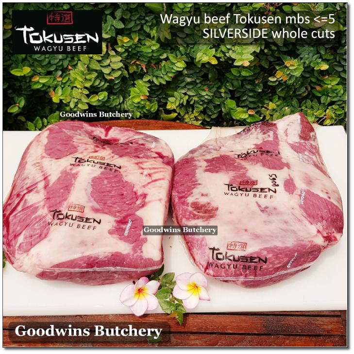 Jual FROZEN wagyu beef Tokusen SILVERSIDE marbling 4-5 aged whole cut 7 ...