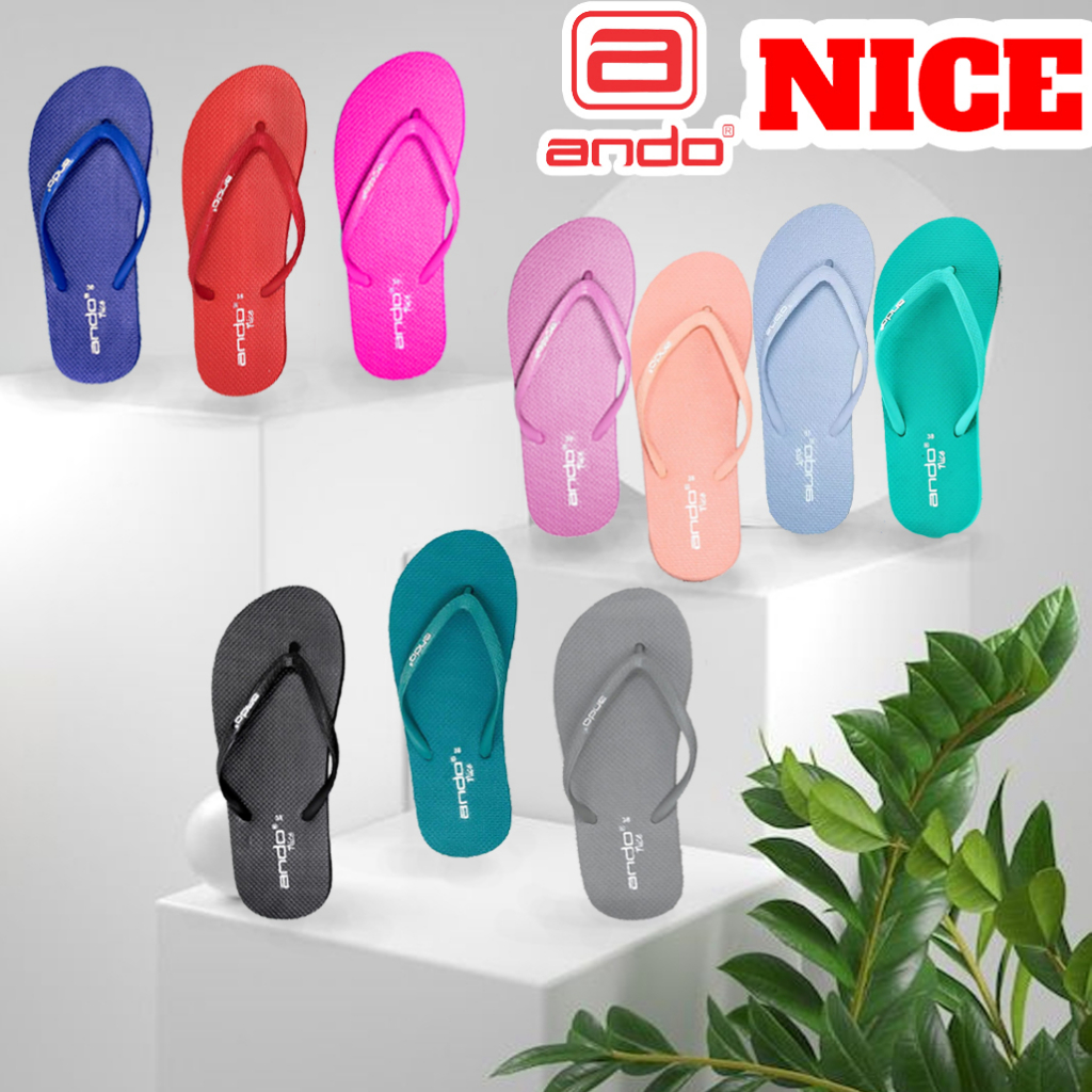 Jual (NICE WANITA ) Ando Nice 10 Warna Sandal Jepit Wanita Sendal Cewek Perempuan Ando Original ...
