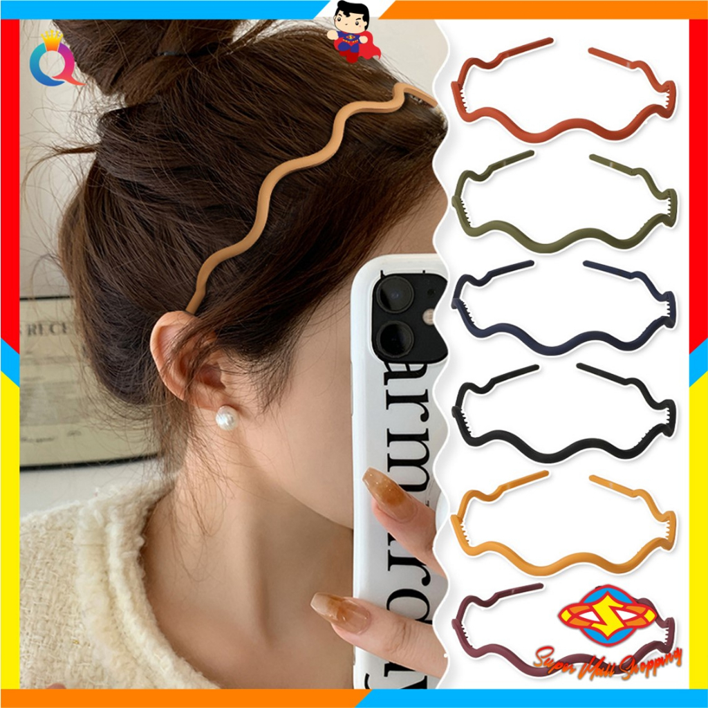 Jual SMS Bando Doff Gelombang Bando Matte Korea Bando Motif Zigzag ...