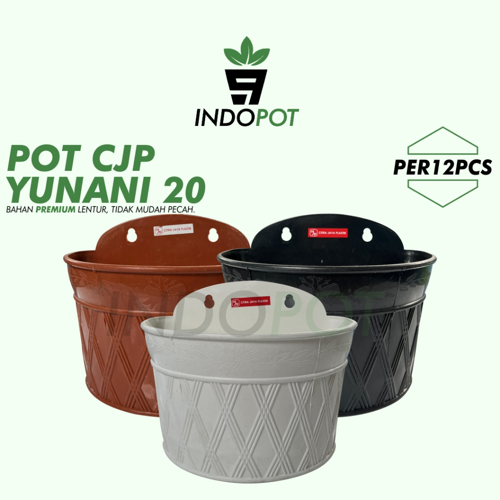 Jual (12PCS) Pot Dinding Yunani Vertical Garden Ukuran 20 Pot Tempel ...