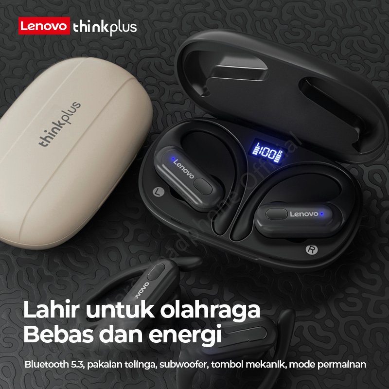 Jual Lenovo thinkplus XT60 Wireless Bluetooth Sport Earphones Waterproof 5.3 Headphone Noise ...