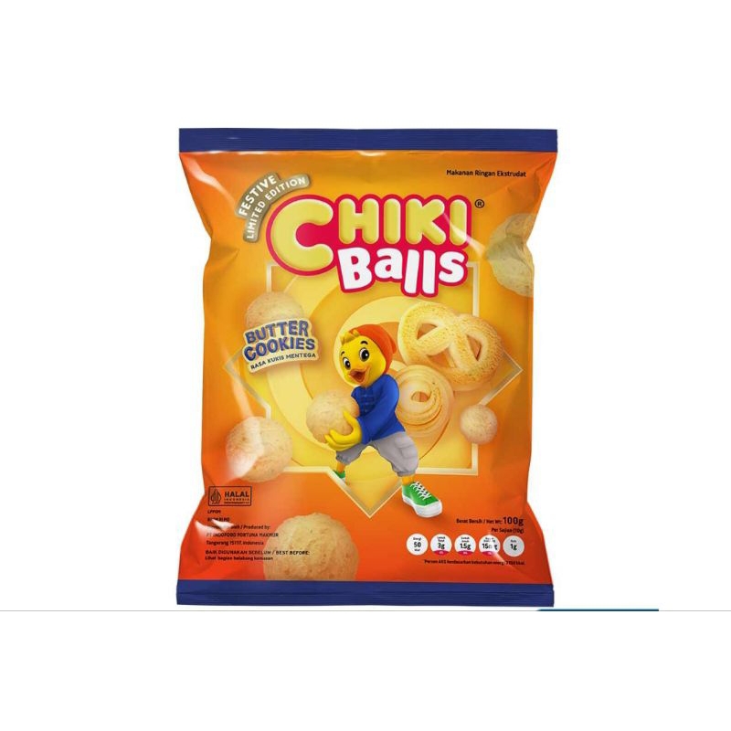 Jual limited edition Chiki balls snack rasa butter cookies 100g edisi ...