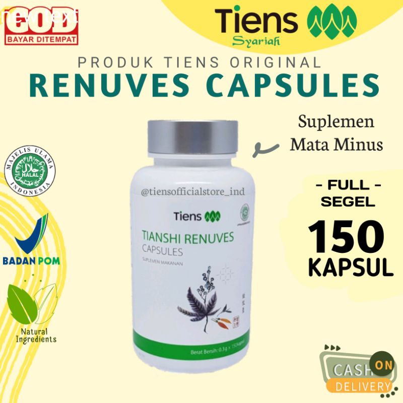Jual TRC Tianshi Renuves Capsules | Tiens Original Suplemen Mata Minus ...