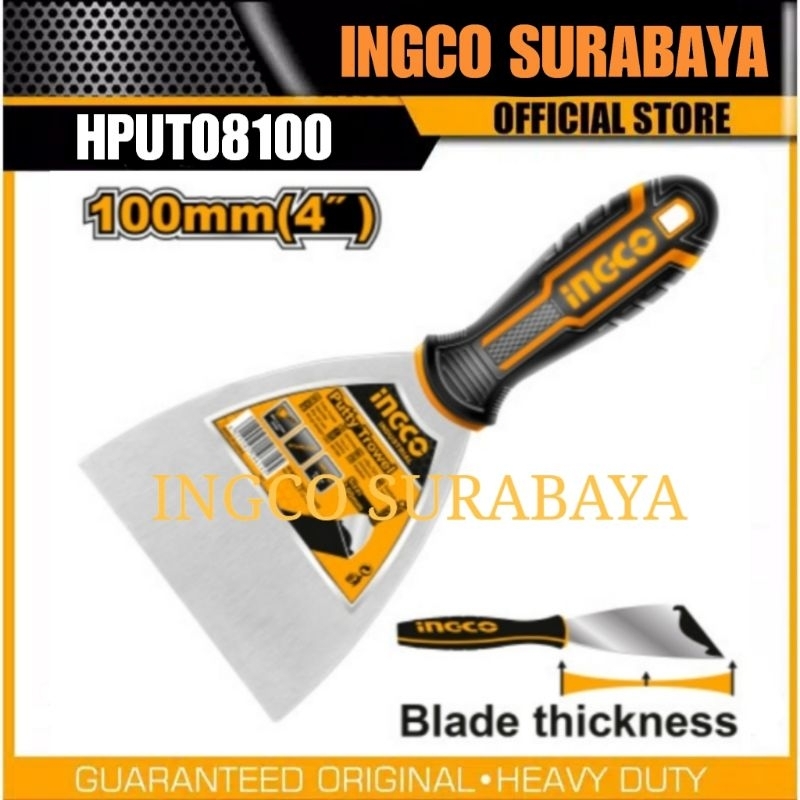 Jual INGCO HPUT08100 PUTTY TROWEL (4") KAPE SKRAP SCRAPPER DEMPUL KAPI ...