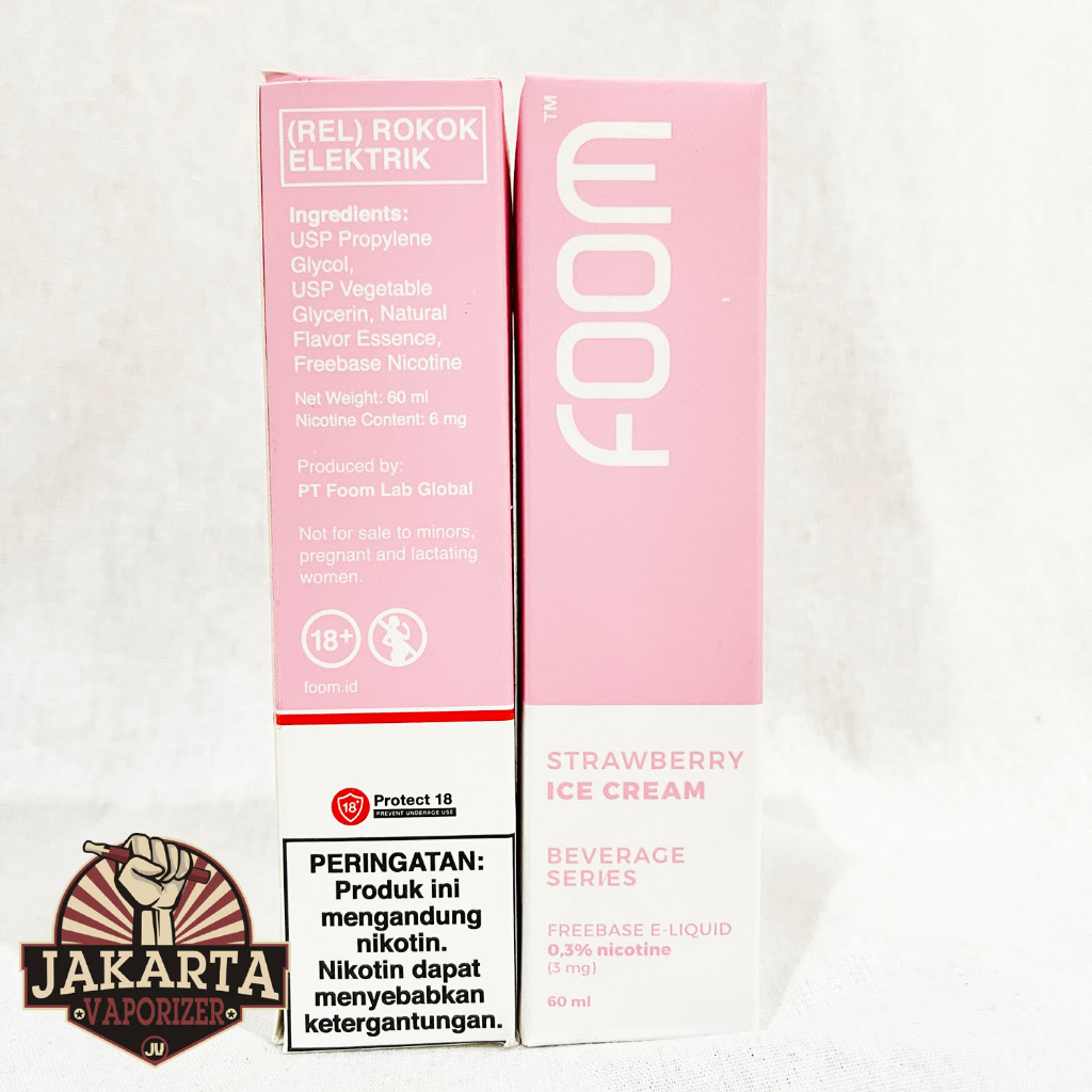 Jual FOOM STRAWBERRY ICE CREAM 60ML 3MG 6MG BY FOOM | Shopee Indonesia