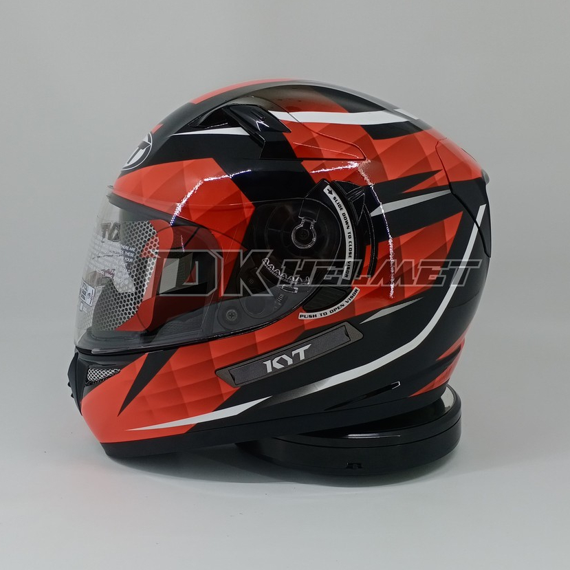 Jual Helm Full Face KYT K2R K2 Rider Diamond Black Red Double Visor ...