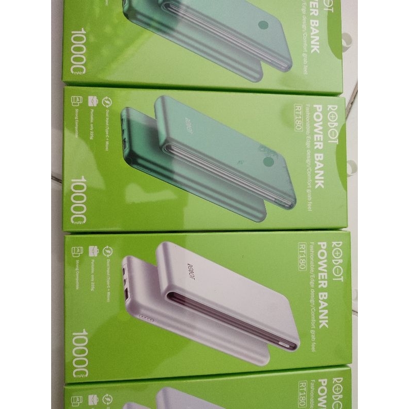 Jual POWER BANK ROBOT RT180 10000MAH DUAL INPUT TYPE-C & MICRO | Shopee ...