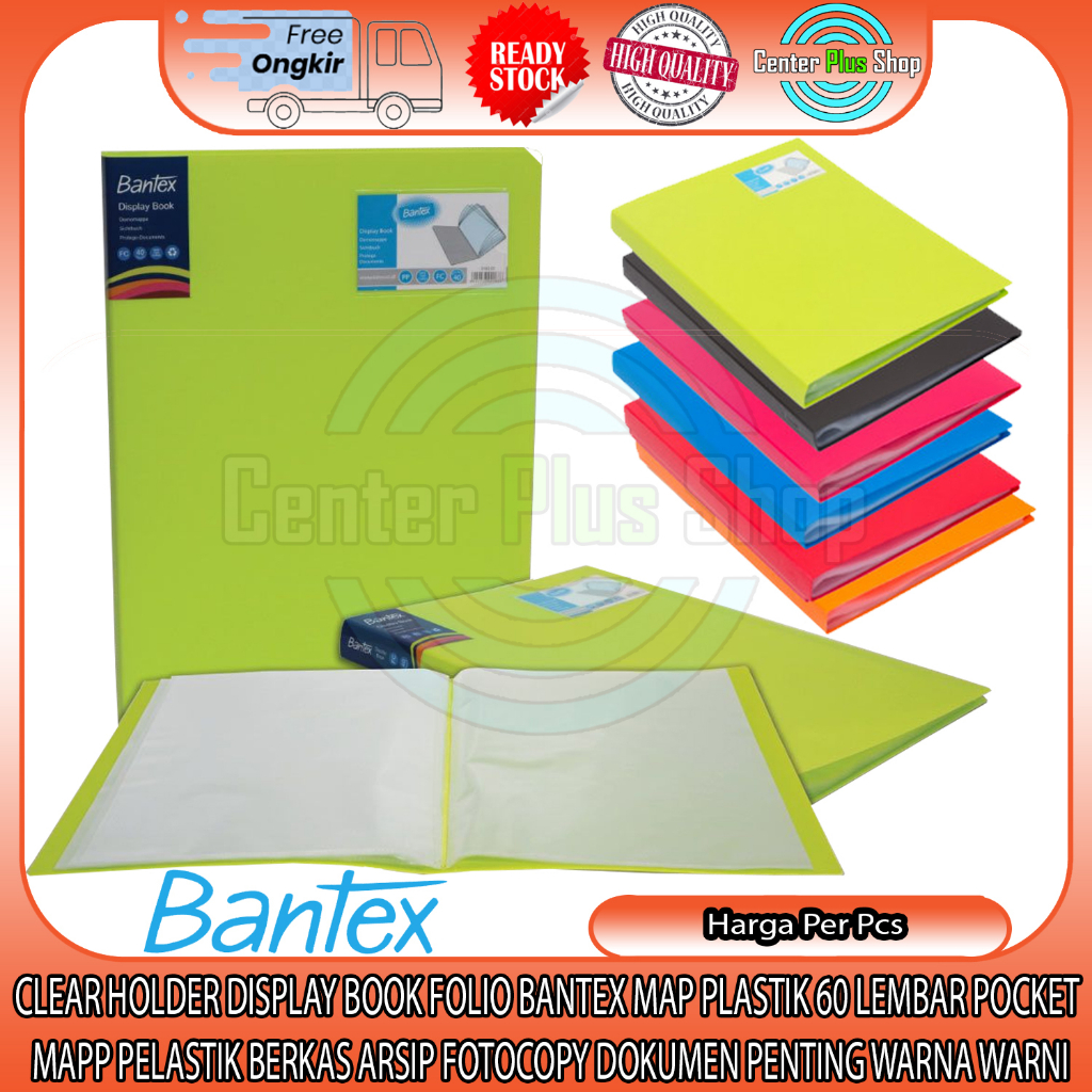 Jual DISPLAY BOOK FOLIO BANTEX MAP PLASTIK 60 LEMBAR POCKET CLEAR HOLDER MAPP PELASTIK BERKAS ...