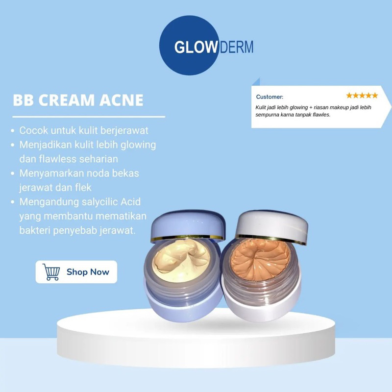 Jual BB Cream Acne Glowderm | Shopee Indonesia