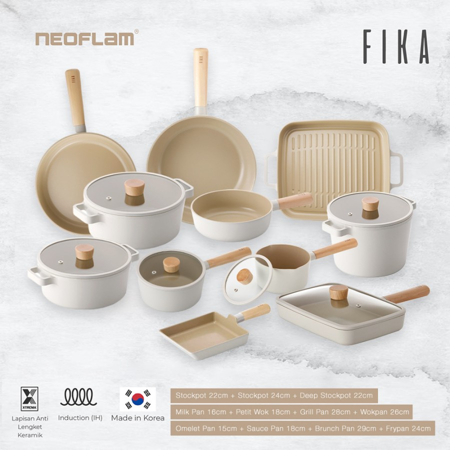 Jual Fika Panci Keramik Korea / Neoflam FIKA Set | Shopee Indonesia