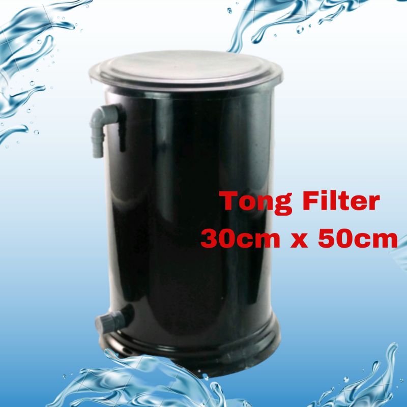 Jual Media Filter TONG ( Kosong ) /Filter Tabung kolam Ikan Koi 30x50cm ...