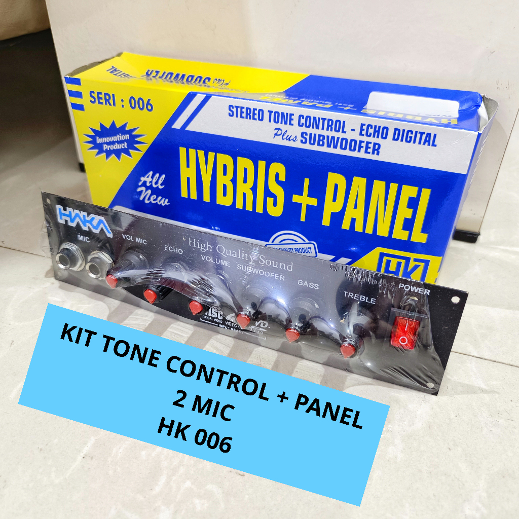 Jual Kit Tone Control Stereo + Plat Depan + 2 Mic + Subwoofer Hybris HK ...