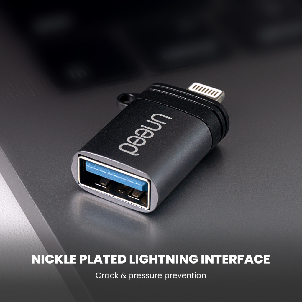 Jual UNEED Lightning OTG USB Adapter Converter iPhone iPad Plug & Play - UAT03Ai | Shopee Indonesia