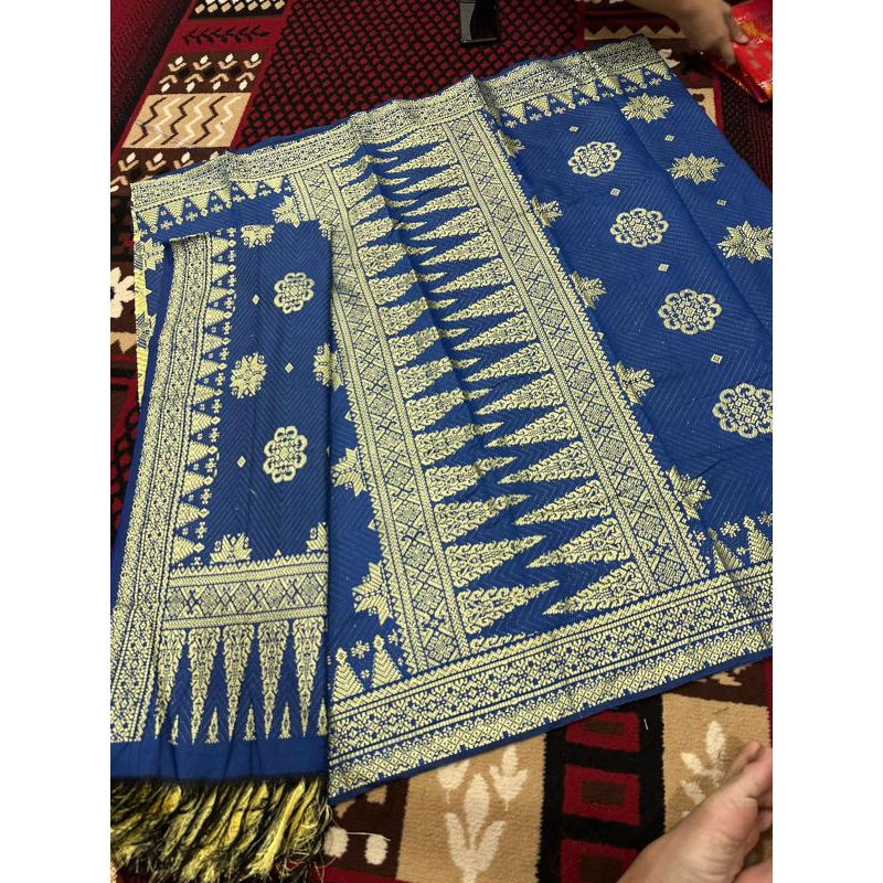 Jual Set Kain + Selendang Songket Bunga Cina (WAJIB CHAT ADMIN ...