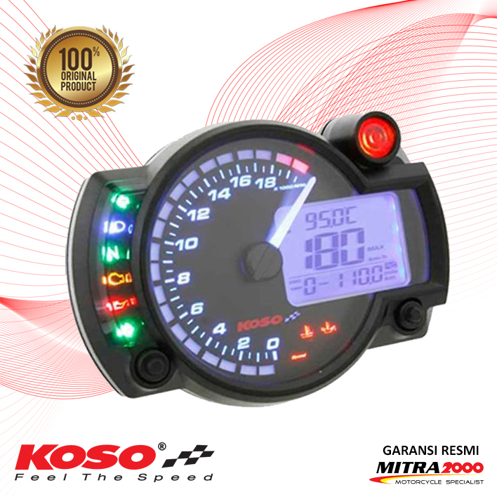 Jual Koso Digital LCD Meter RX2N With 8 Backlight | Shopee Indonesia