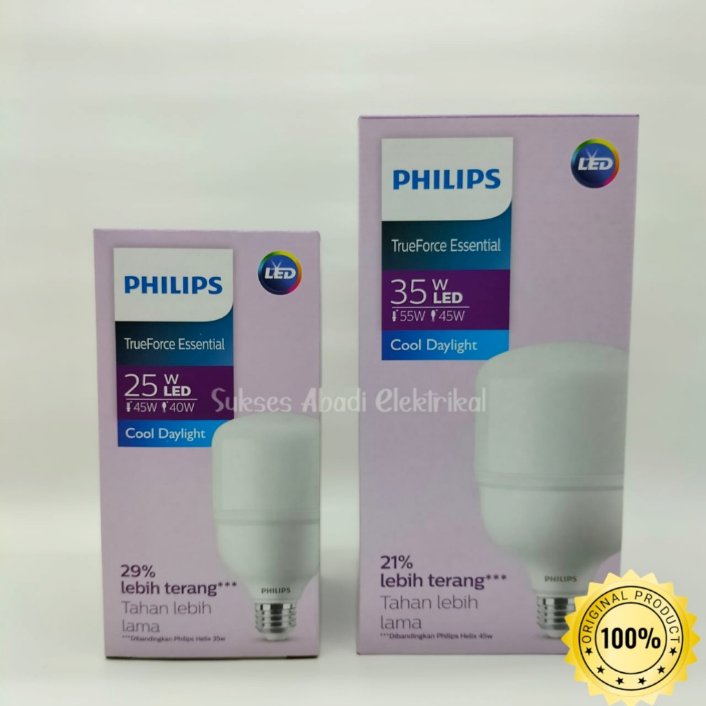 Jual LAMPU LED PHILIPS TRUE FORCE ESSENTIAL E27 KAPSUL JUMBO | Shopee Indonesia