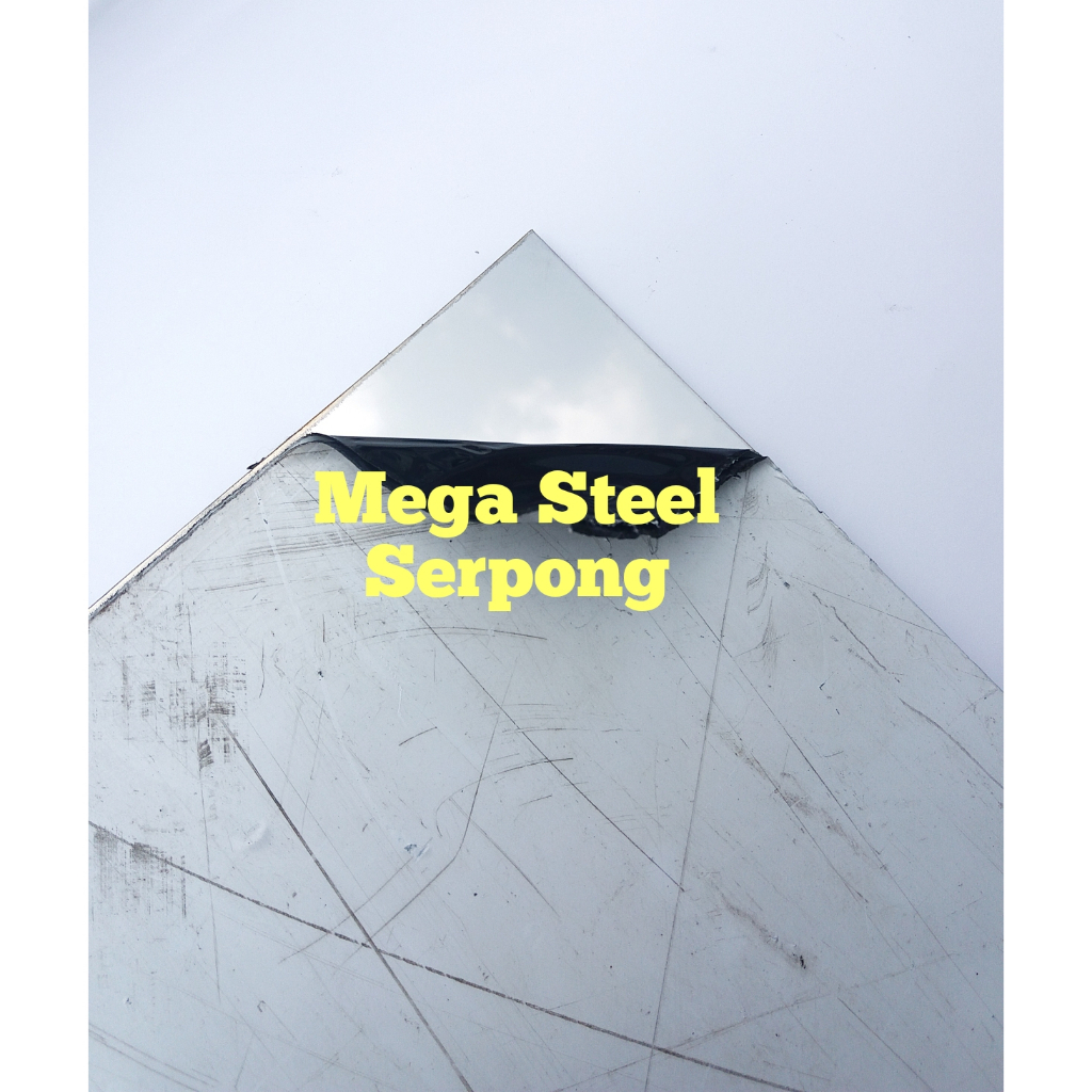 Jual Lis Plank Plint Skirting (304) Mirror Stainless Uk. 10 cm x 122 cm ...