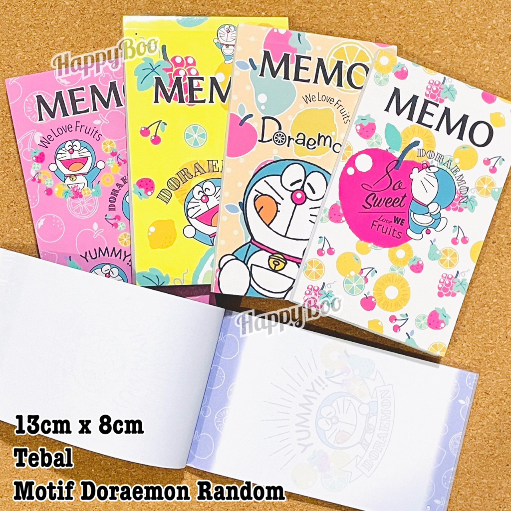 Jual notes note book memo pad doraemon tebal notebook notepad buku ...