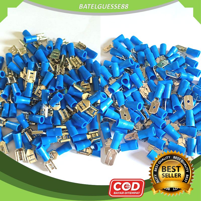 Jual (B88) Scun Kabel Insulated Skun Male Female Disconnects MDD 2-250 ...