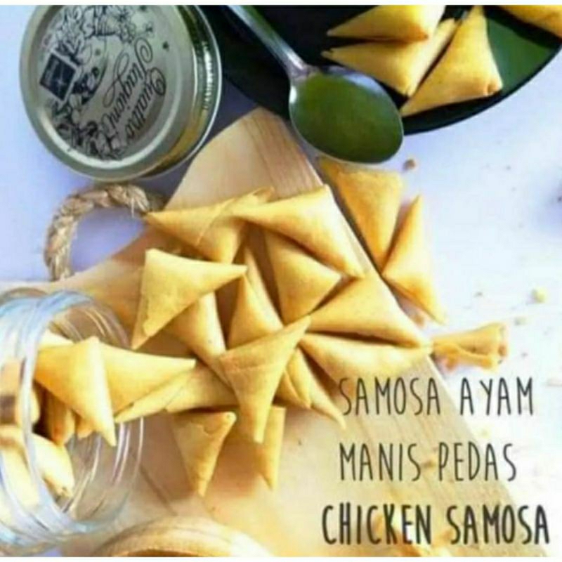 Jual Samosa Ayam Pedas Manis /Samosa Mini Abon isi Ayam 1KG | Shopee ...