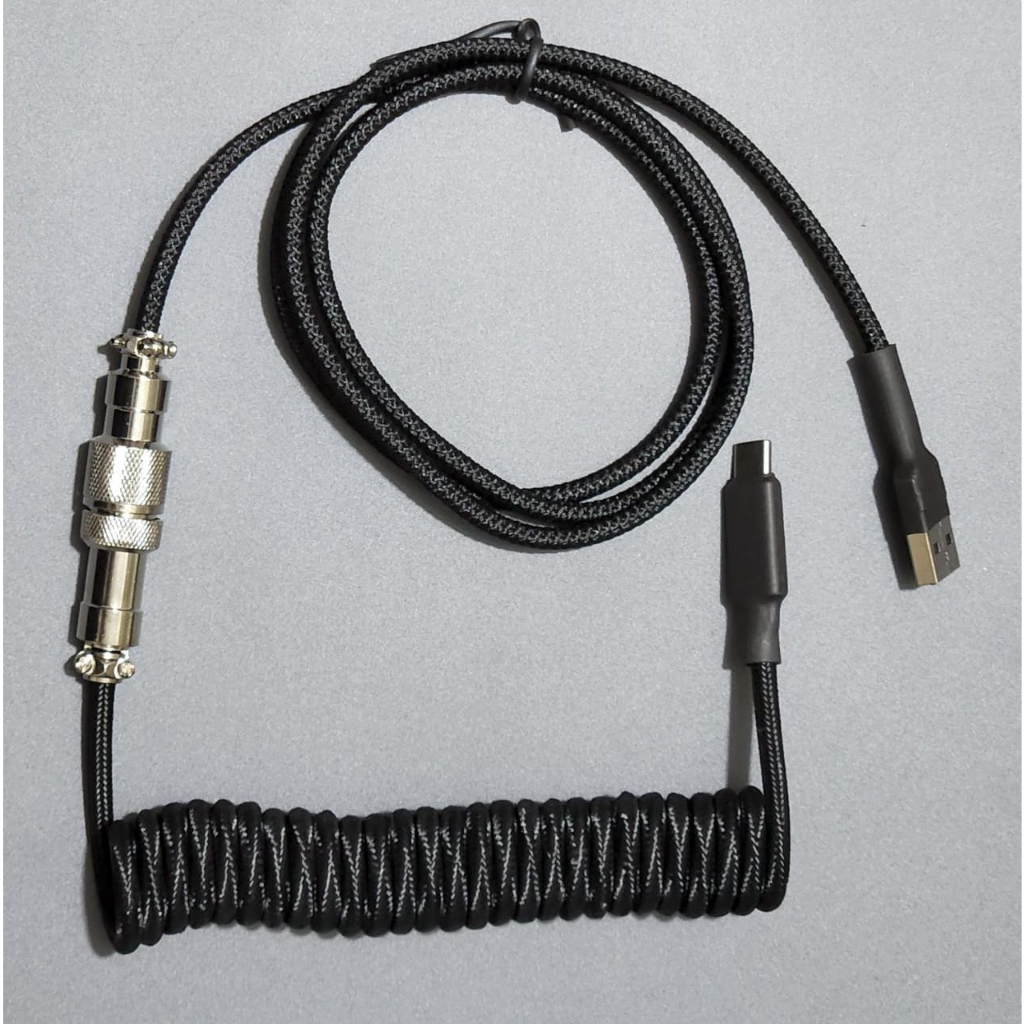 Jual Coiled Cable / kabel USB to Type-C Aviator for Mechanical Keyboard ...