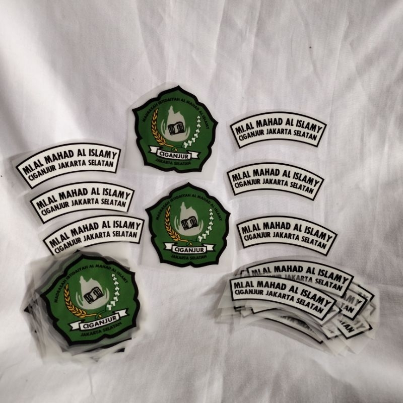 Jual CUSTOM Stiker Patch Emblem Sablon Setrika DTF Murah | Sablon Nama ...